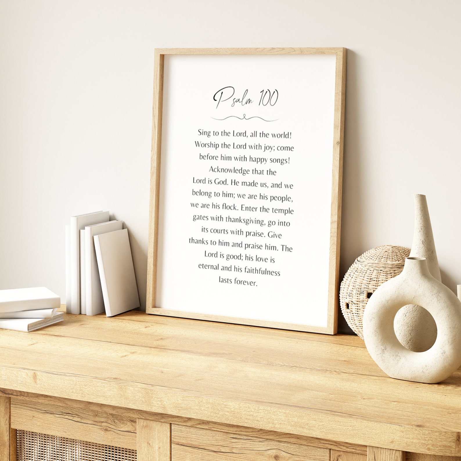 Psalm 100, Psalm 100 Printable, Worship the Lord, Bible Verse Printable ...