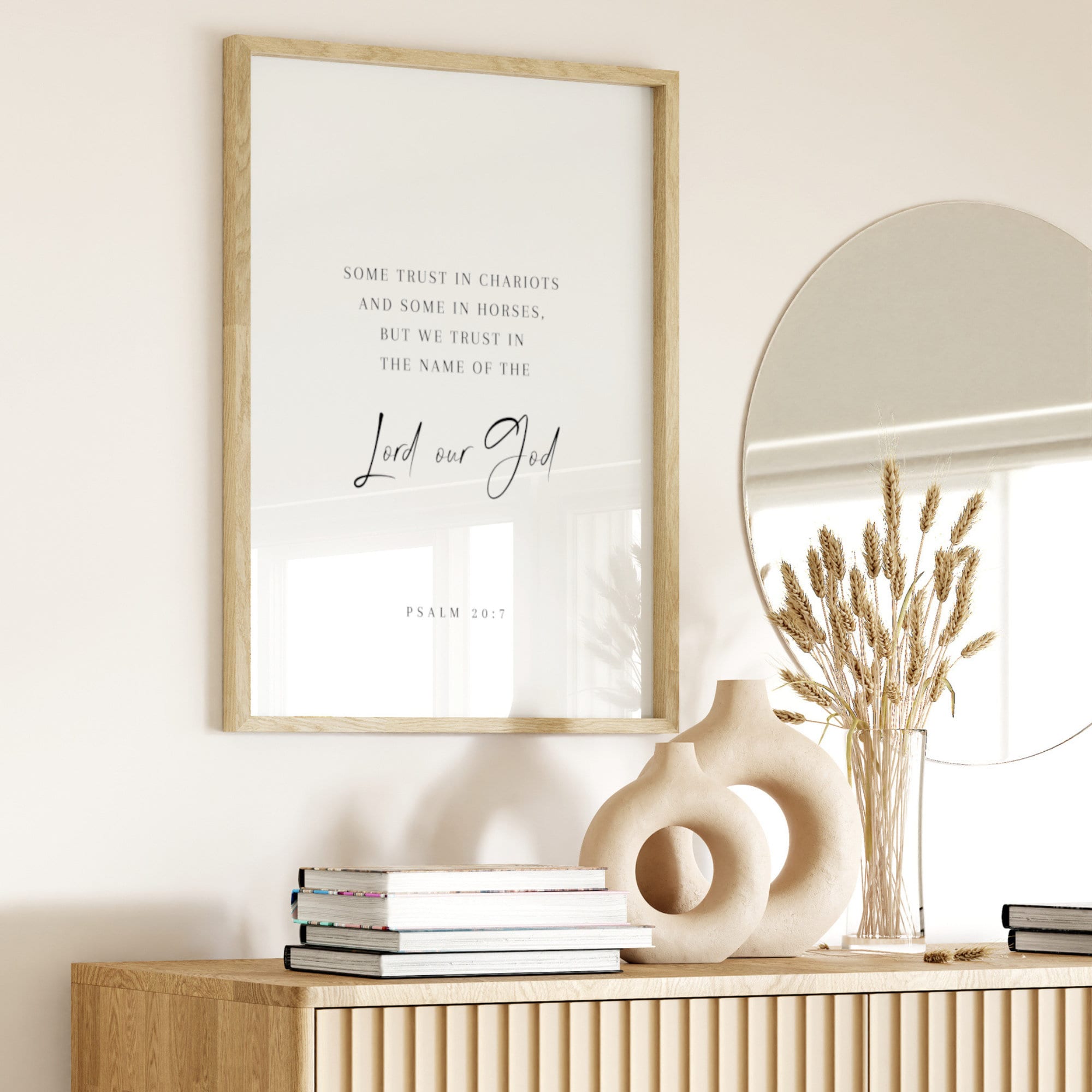 Psalm 20:7, Some Trust in Chariots and Some in Horses, Christian Prints ...