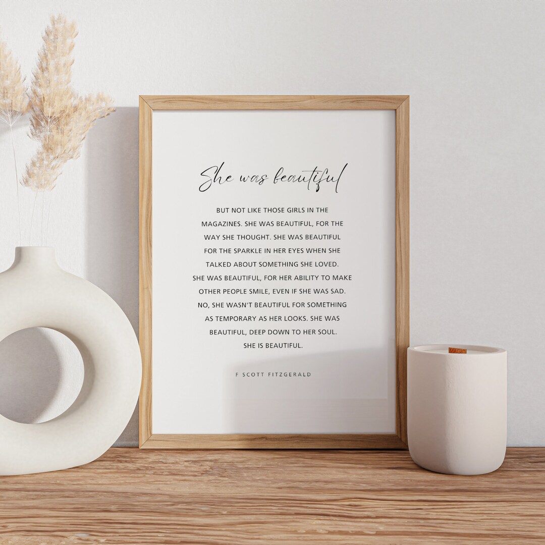 F. Scott Fitzgerald Quote, She Was Beautiful Quote, Beauty Quotes ...