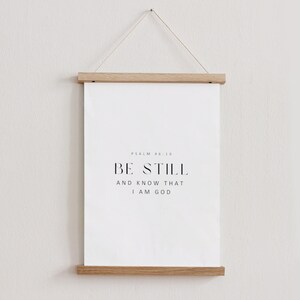 Psalm 46:10, Be Still and Know That I Am God, Scripture Printable Wall ...