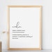 Calm Definition Print, Calm Wall Art, Definition Poster, Definition ...