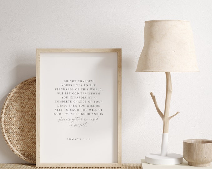 Do Not Conform to the Pattern of This World romans 12:2, Bible Verse ...