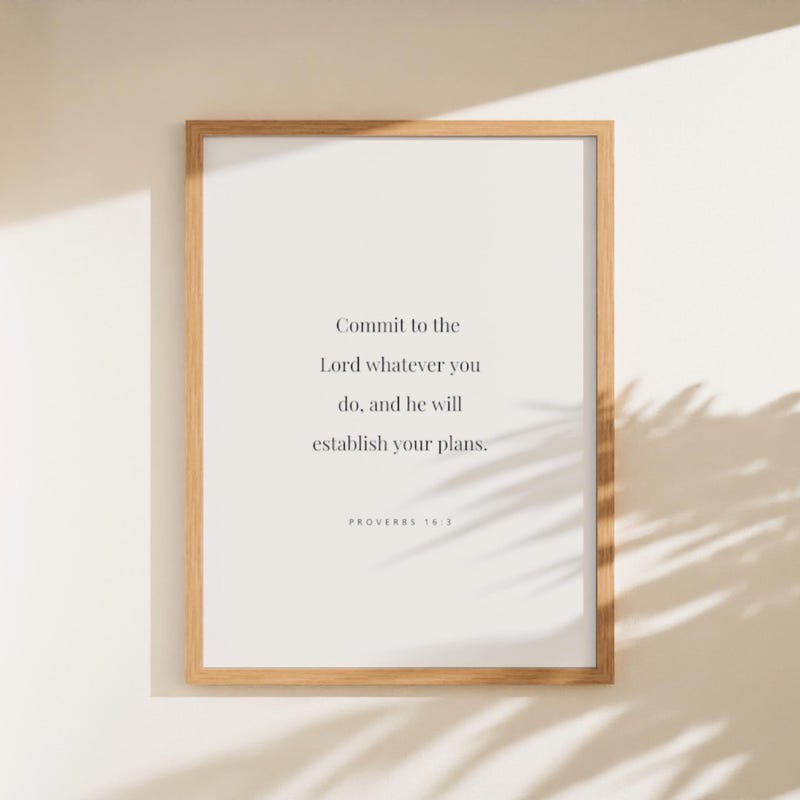 Proverbs 16 3 - Etsy