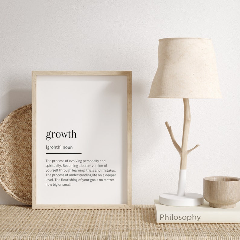Growth Definition Print, Growth Quote, Definition Printables ...
