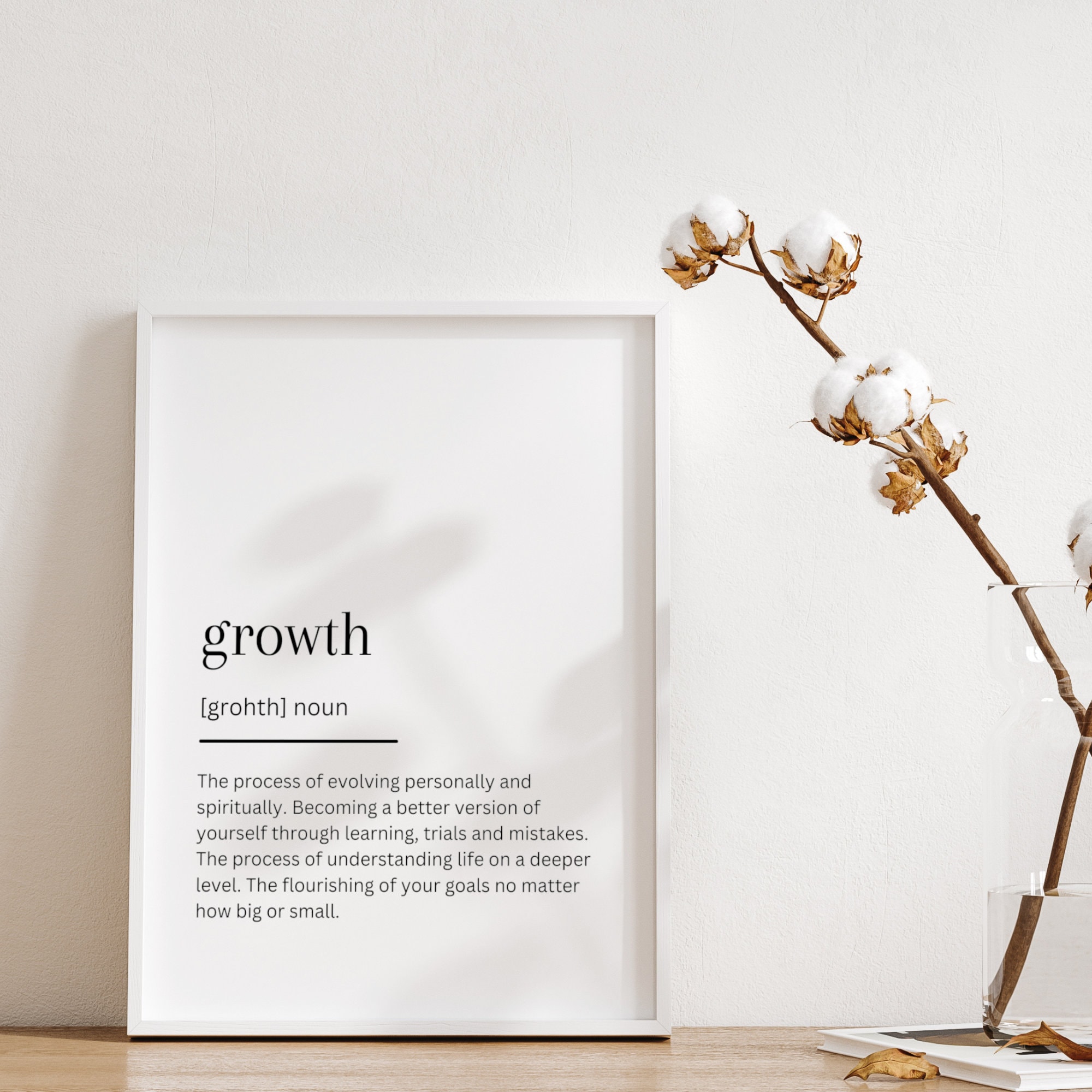 Growth Definition Print, Growth Quote, Definition Printables ...