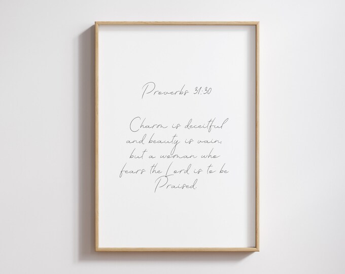 Proverbs 31:10 She is Worth Far More Than Rubies, Blush Pink Art Print ...