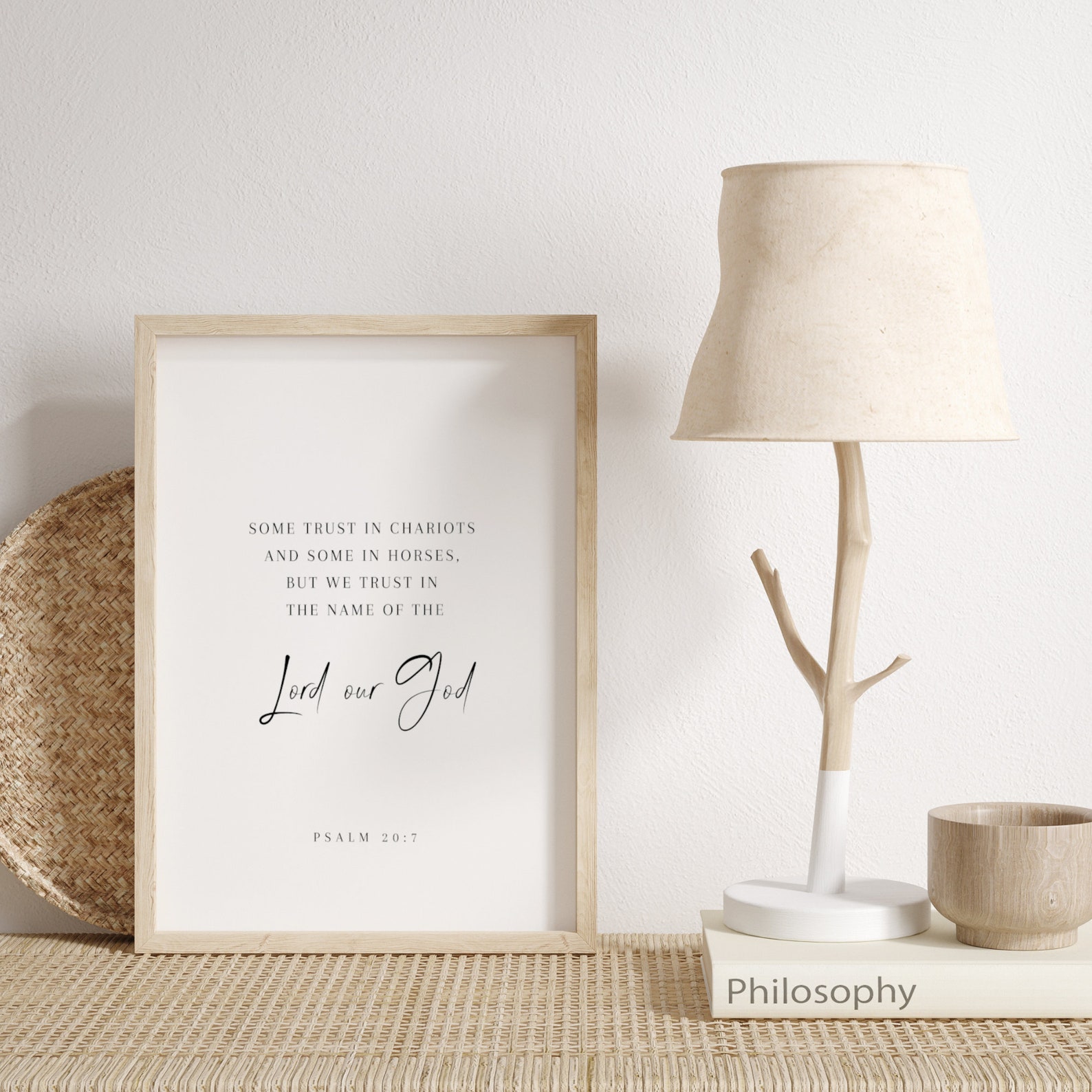 Psalm 20:7, Some Trust in Chariots and Some in Horses, Christian Prints ...