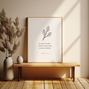 Romans 12:12, Be Joyful in Hope, Bible Verse Printable, Scripture Home ...