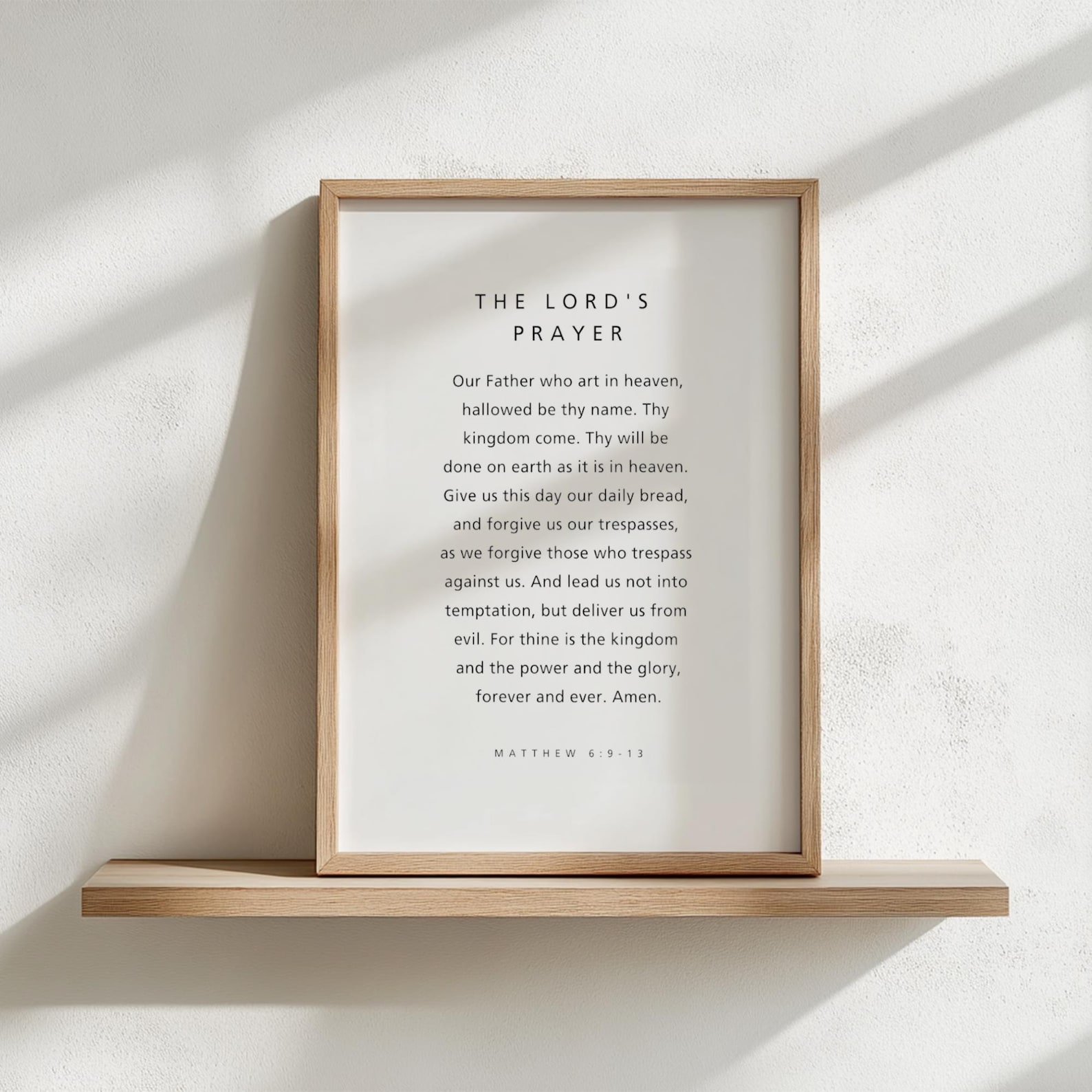 Matthew 6:9-13, the Lord's Prayer Printable, Prayer Printables, the ...
