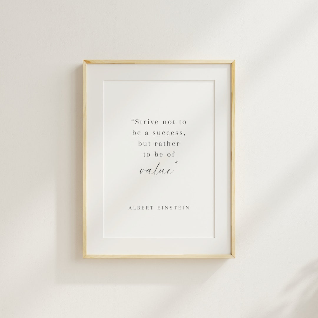 Albert Einstein Quote, Albert Einstein Poster, Office Printable ...