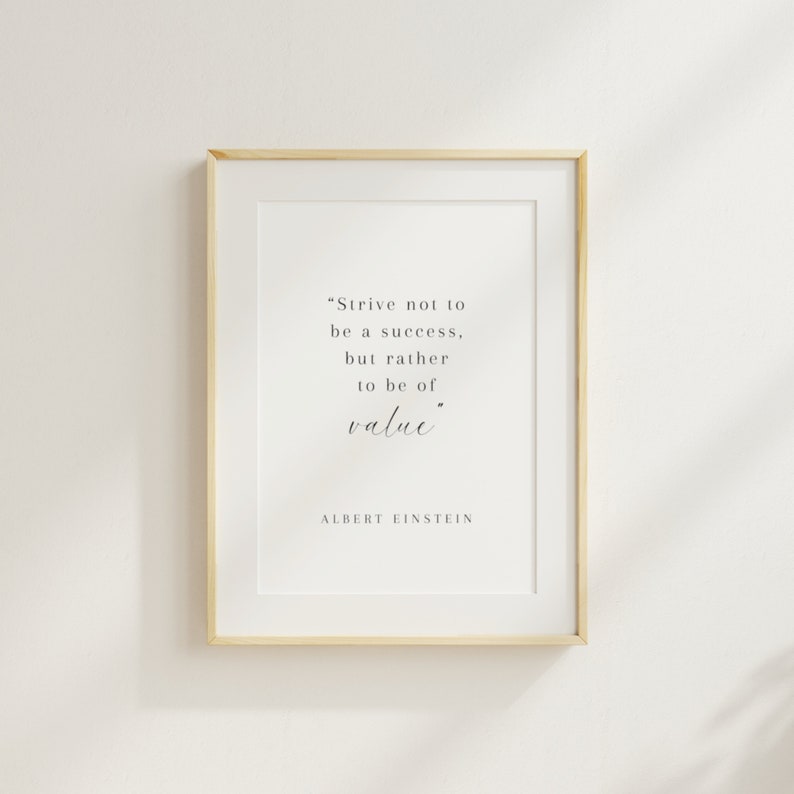 Albert Einstein Quote, Albert Einstein Poster, Office Printable ...