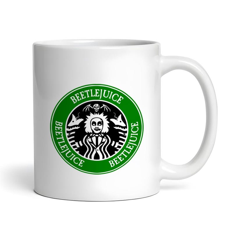 Beetlejuice Starbeetle Coffee Starbies Beetle Juice 11 Oz Ceramic Mug ...