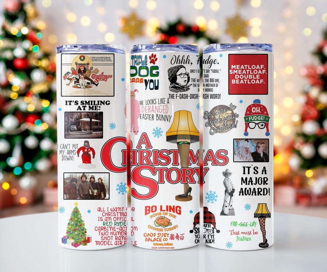 Christmas Story Fragile Fra-gee-lay 20 Oz Stainless Steel Skinny ...