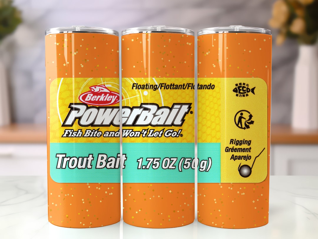 Powerbait Replica Trout Orange Fishing Bait 20 Oz Stainless Steel ...