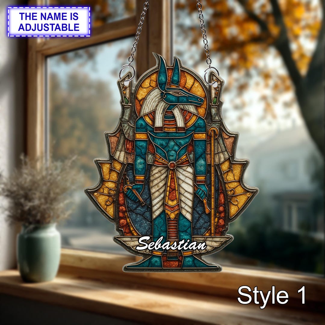 Custom Osiris Acrylic Window Hanging – Egyptian God of the Afterlife ...