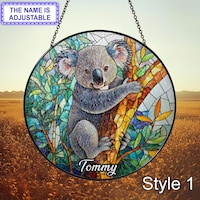 Wombat Stained Glass * Sun Catcher Window Hanging * Marsupial Glass ...