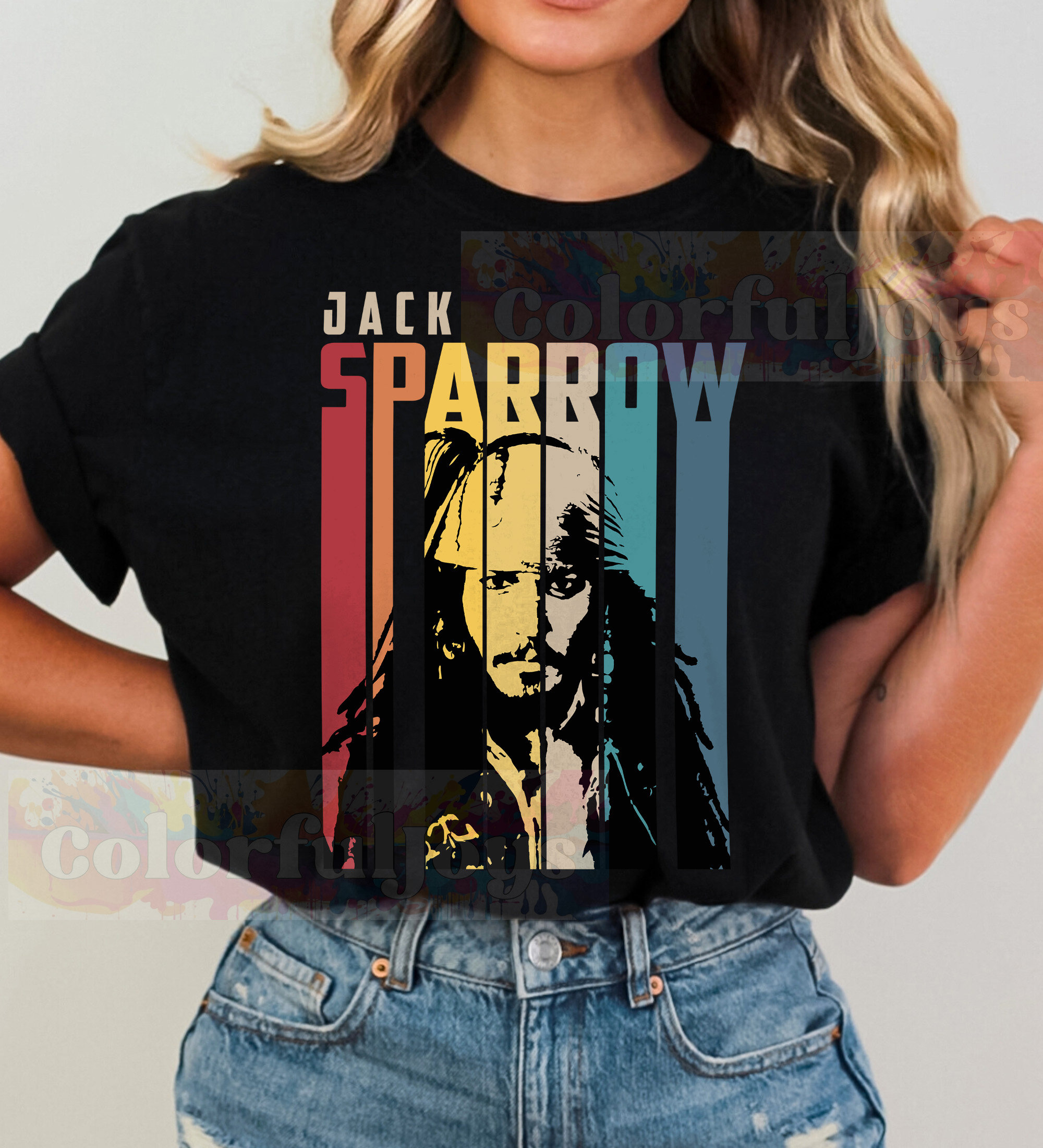Limited Vintage Captain Jack Sparrow Tshirt, Captain Jack Sparrow ...
