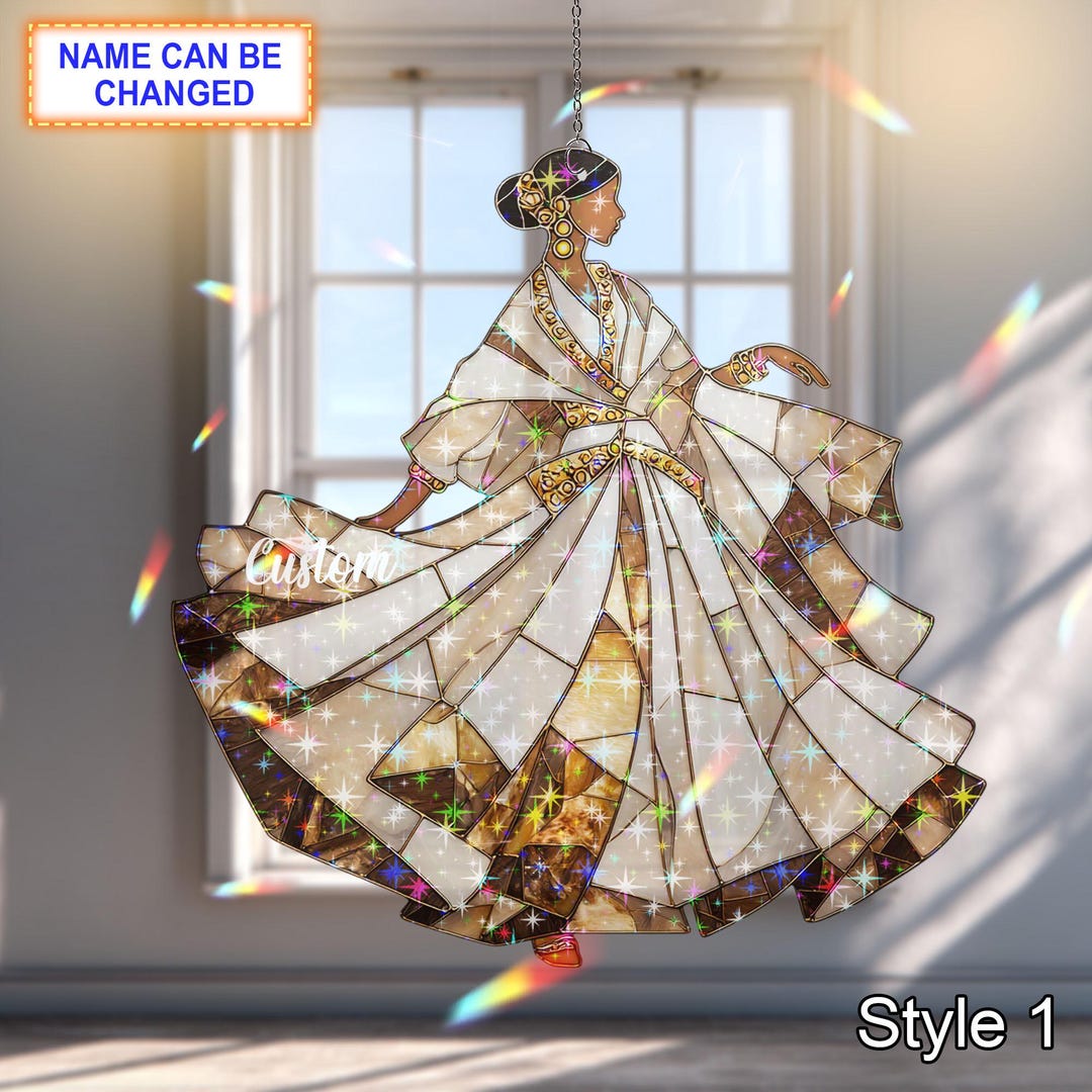 Personalized Holo Philippine Woman Acrylic Ornament, Custom Cultural ...