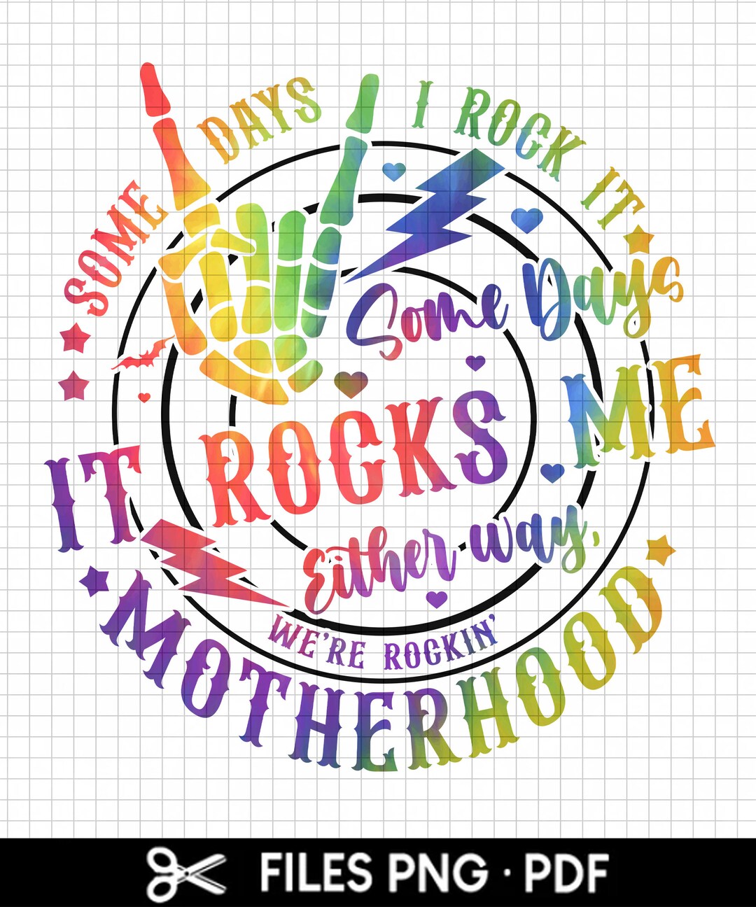 Some Days I Rock It Some Days It Rocks Me Motherhood Png Digital Design ...