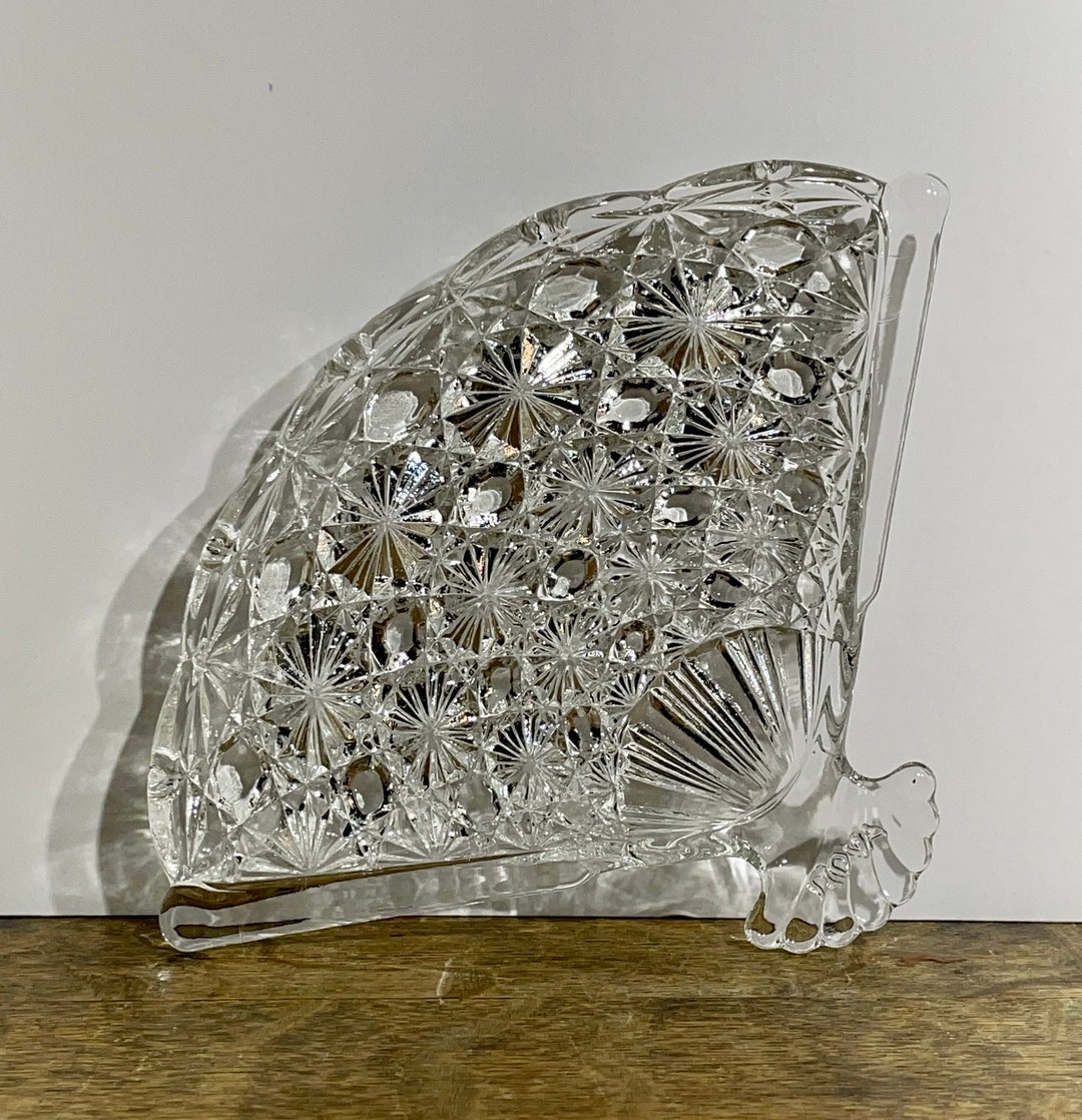 Vintage Avon Cut Glass Small Fan Tray, Vintage Avon Glass - Etsy