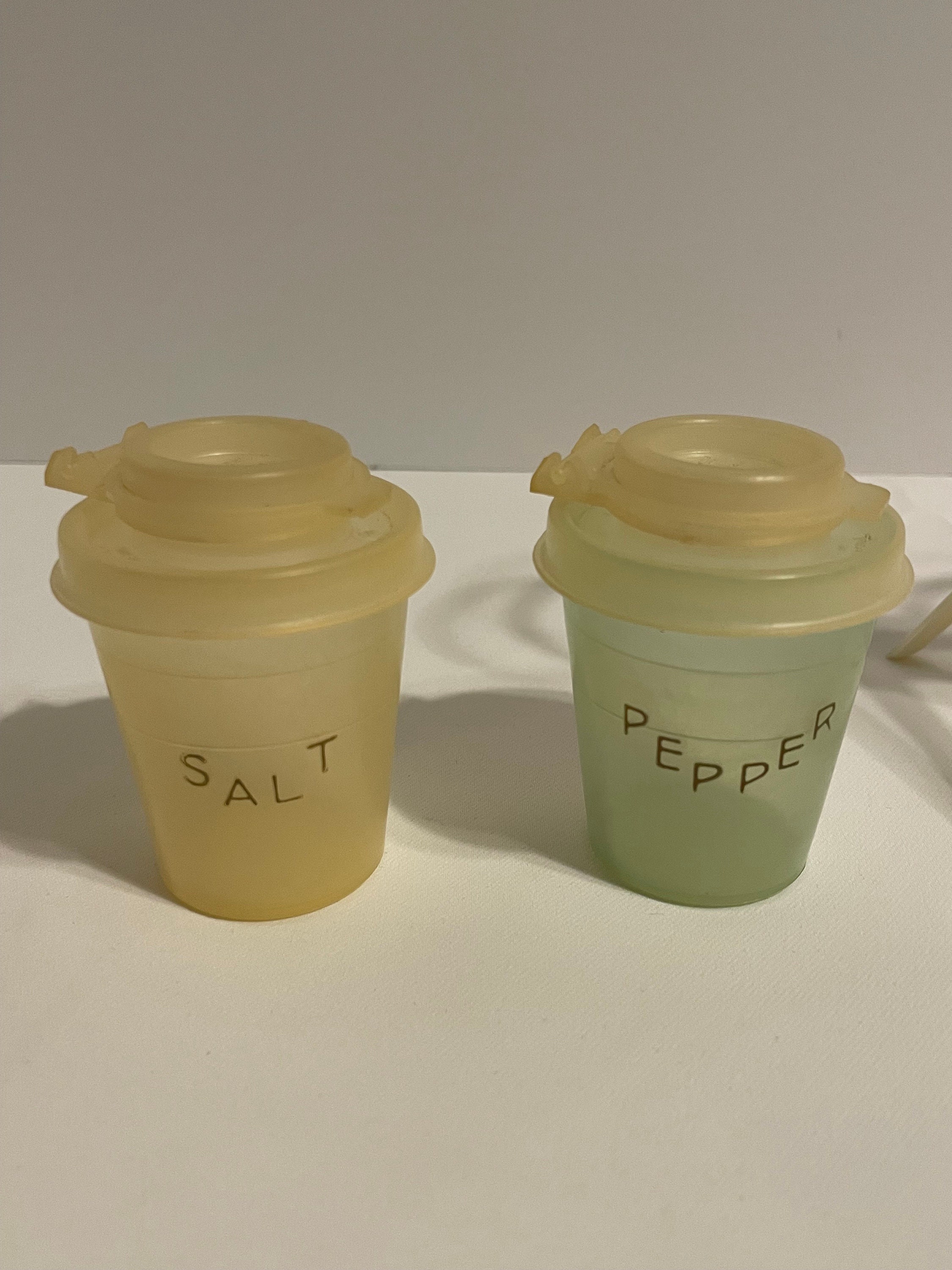 Vintage Tupperware MCM Millionaire Line Salt & Pepper Shakers With ...