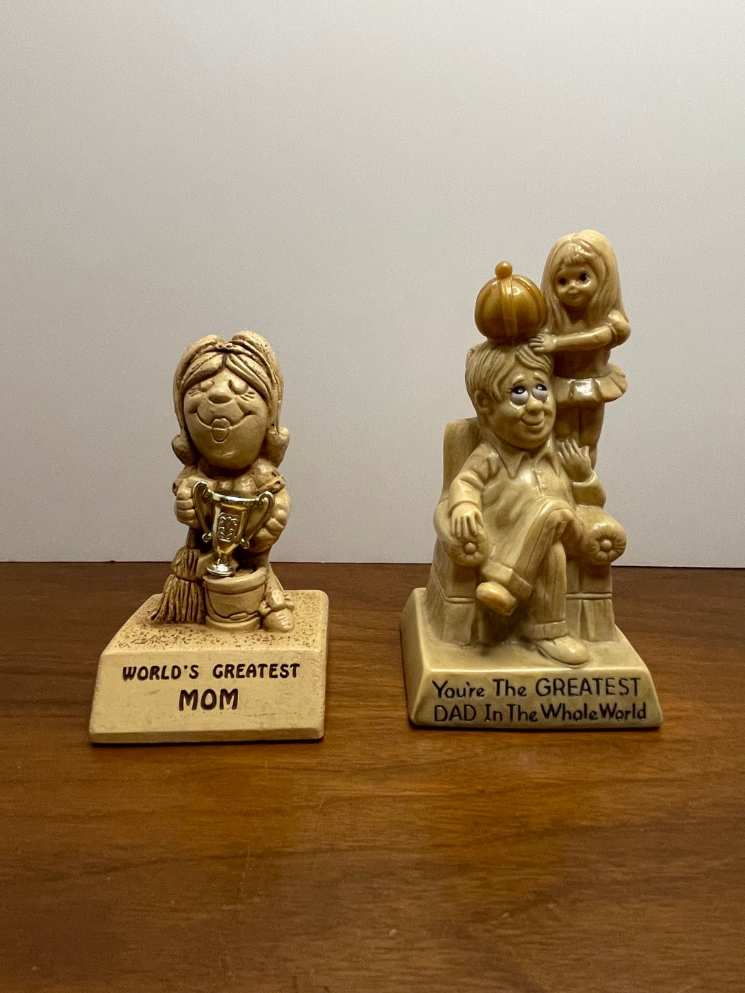Vintage Paula Best Mother and O. R. and W. Berries Father Figure Awards ...