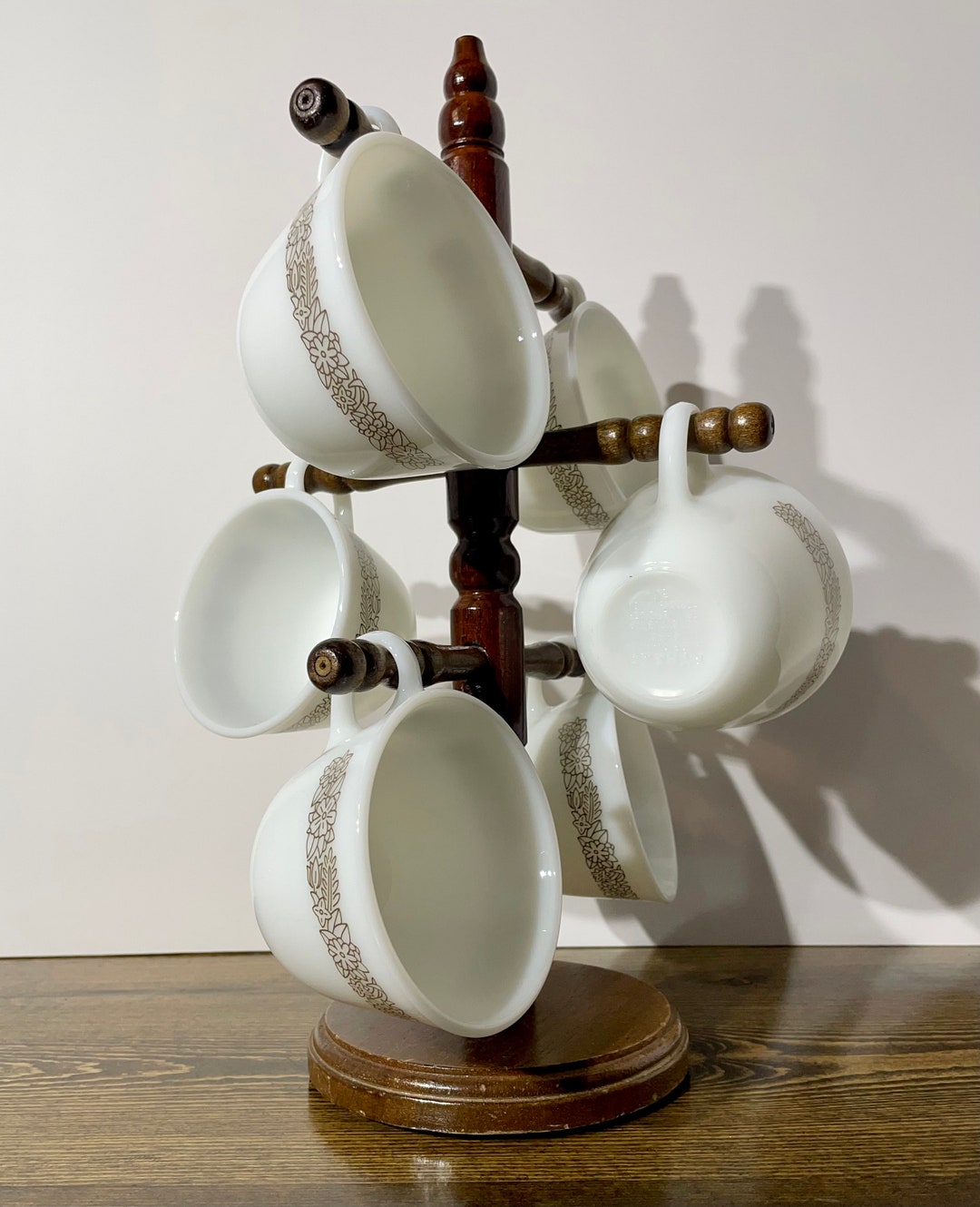 PYREX Mugs in Woodland Floral Design Set of 6 - Etsy