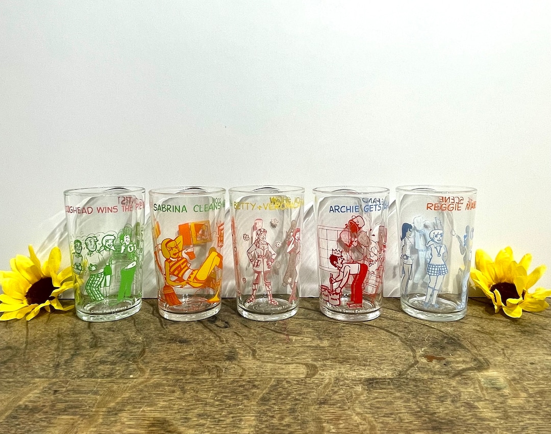 1970s Vintage Archie Comic Cups, Character Glasses- Your Choice of One ...