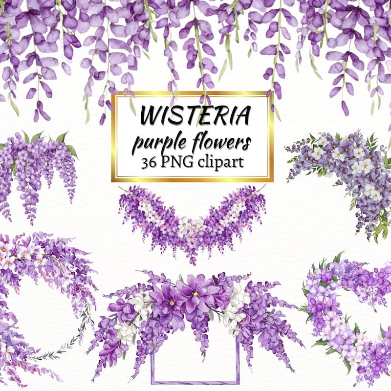 Wisteria Wreath - Etsy