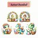 Watercolor Easter Dino Clipart, 28 PNG Easter Baby Dinosaur for Instant ...
