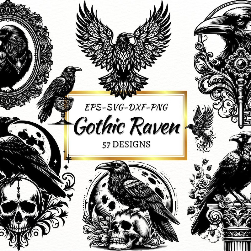 Digital Birds on a Line - Etsy