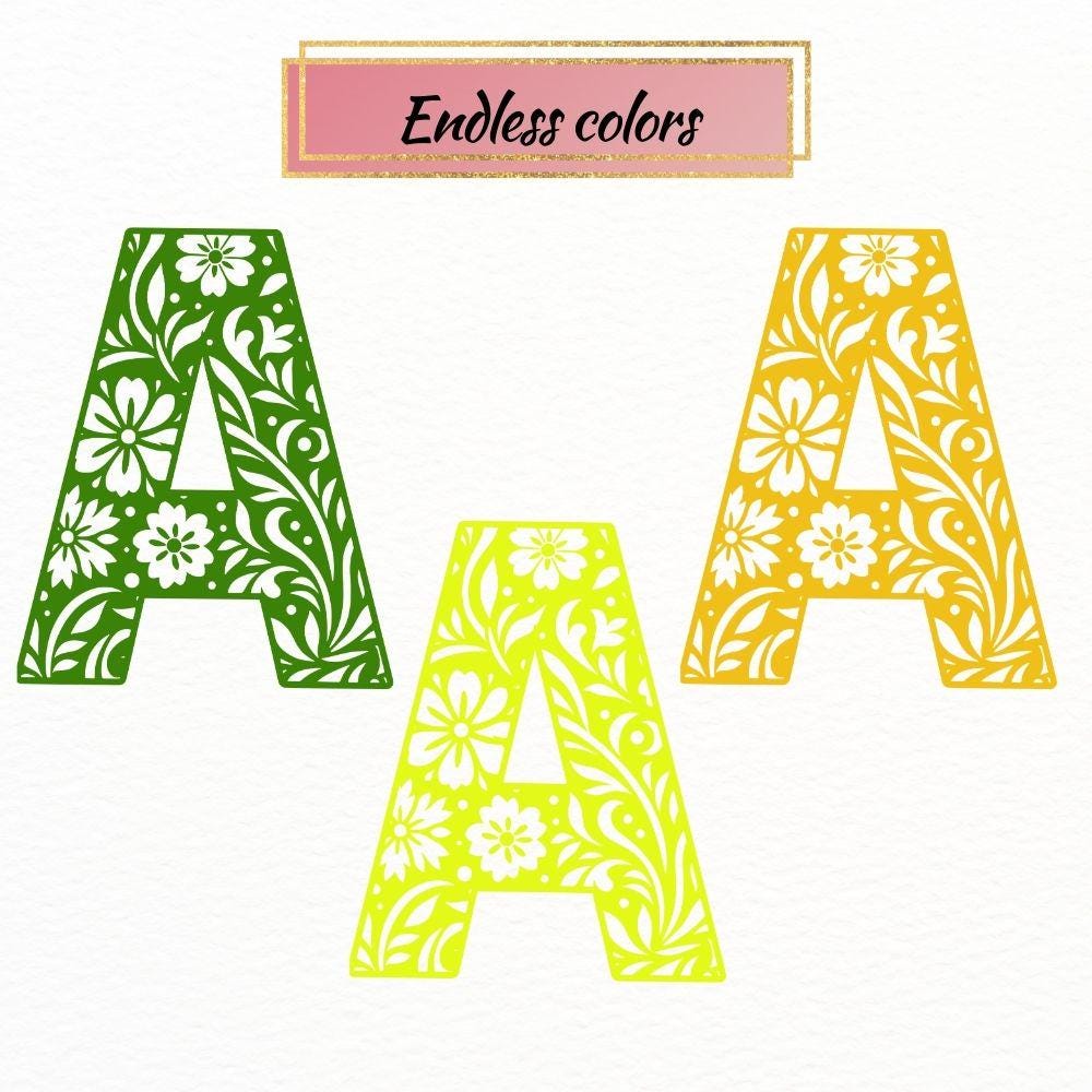 Alfabeto de Papel Picado (PNG, SVG, DXF, EPS), Clipart del Cinco de ...