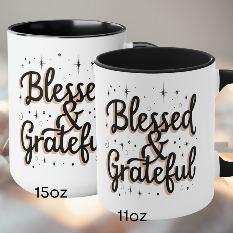 Blessed Mugs, Christian Gift, Blessed & Grateful Mug, Jesus Mug, Simply ...