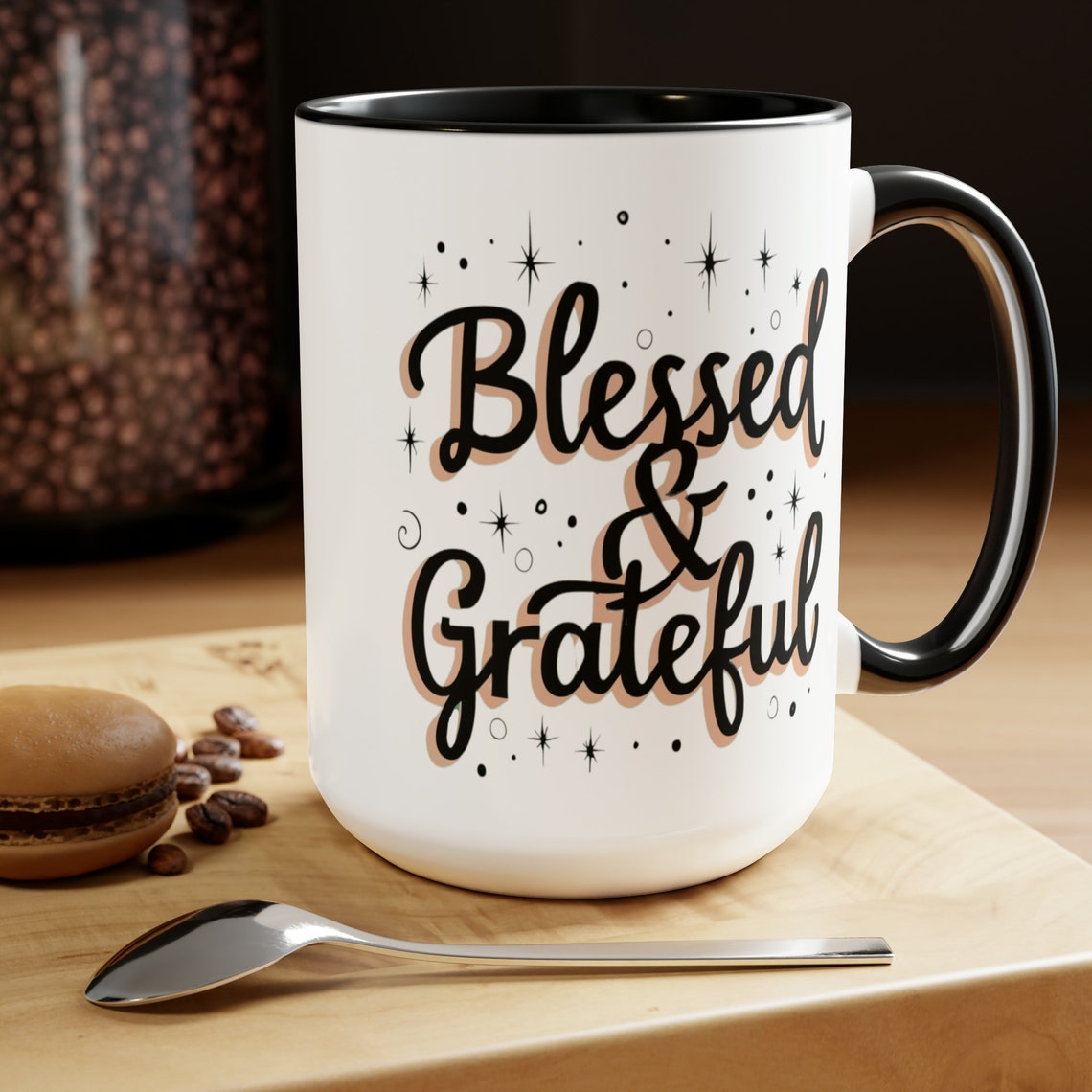Blessed Mugs, Christian Gift, Blessed & Grateful Mug, Jesus Mug, Simply ...