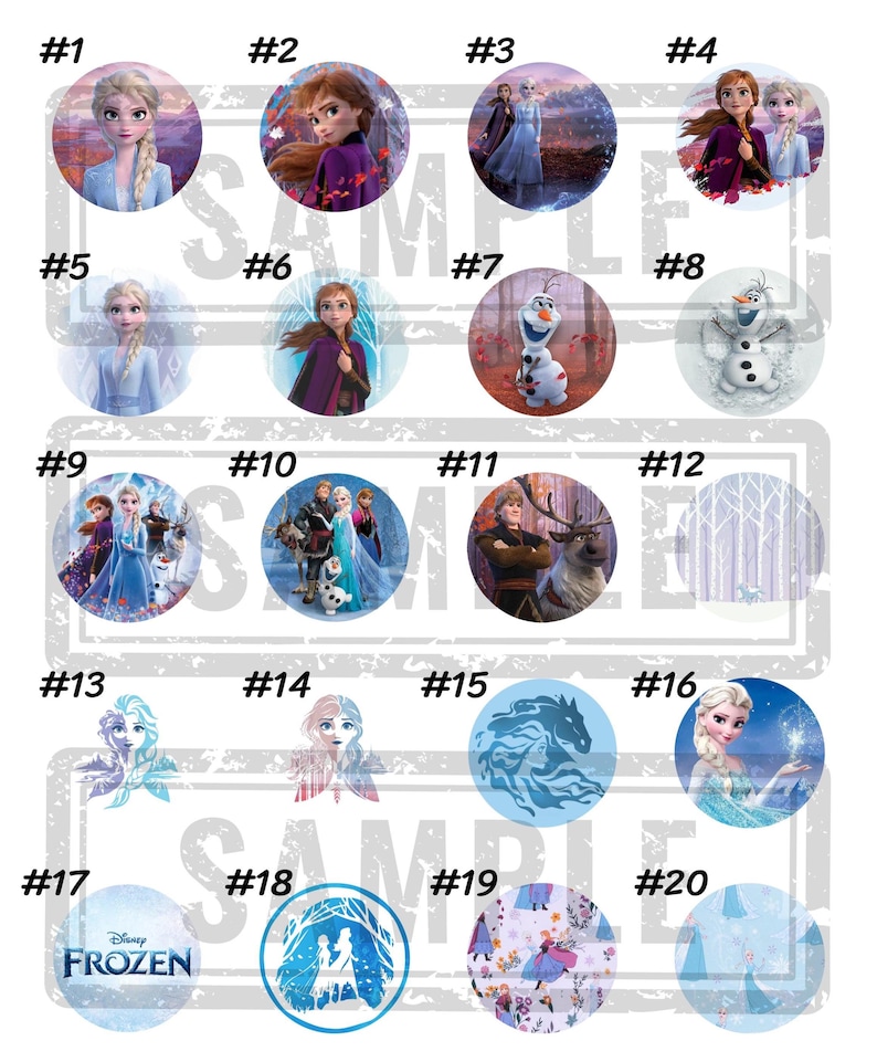 Disney Frozen - Elsa / Anna / Olaf Edible Icing Images for Cake Pops ...