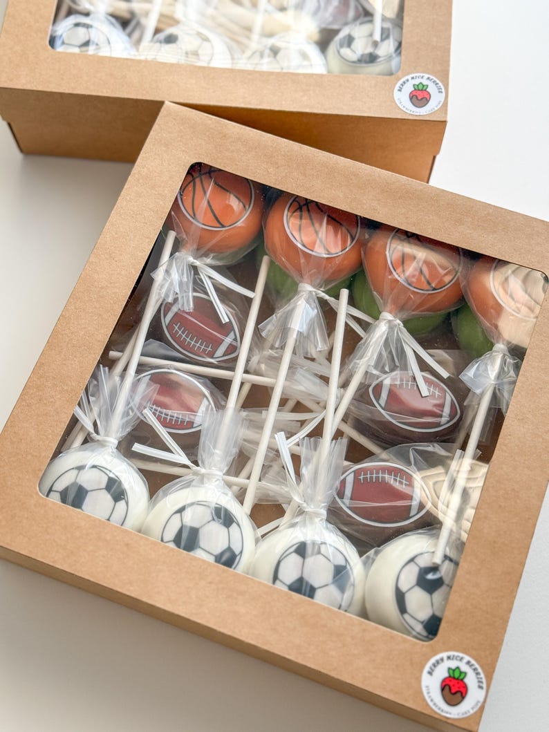 Sports Edible Icing Images for Cake Pops / Strawberries (football ...