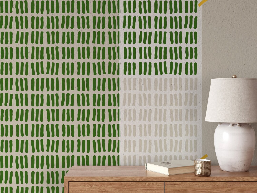 Geometric Abstract Wall Stencil: DIY Painting for Living Room - Etsy