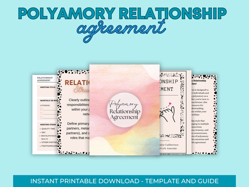 Beginners Guide: Polyamory Relationship Agreement Digital Download ...