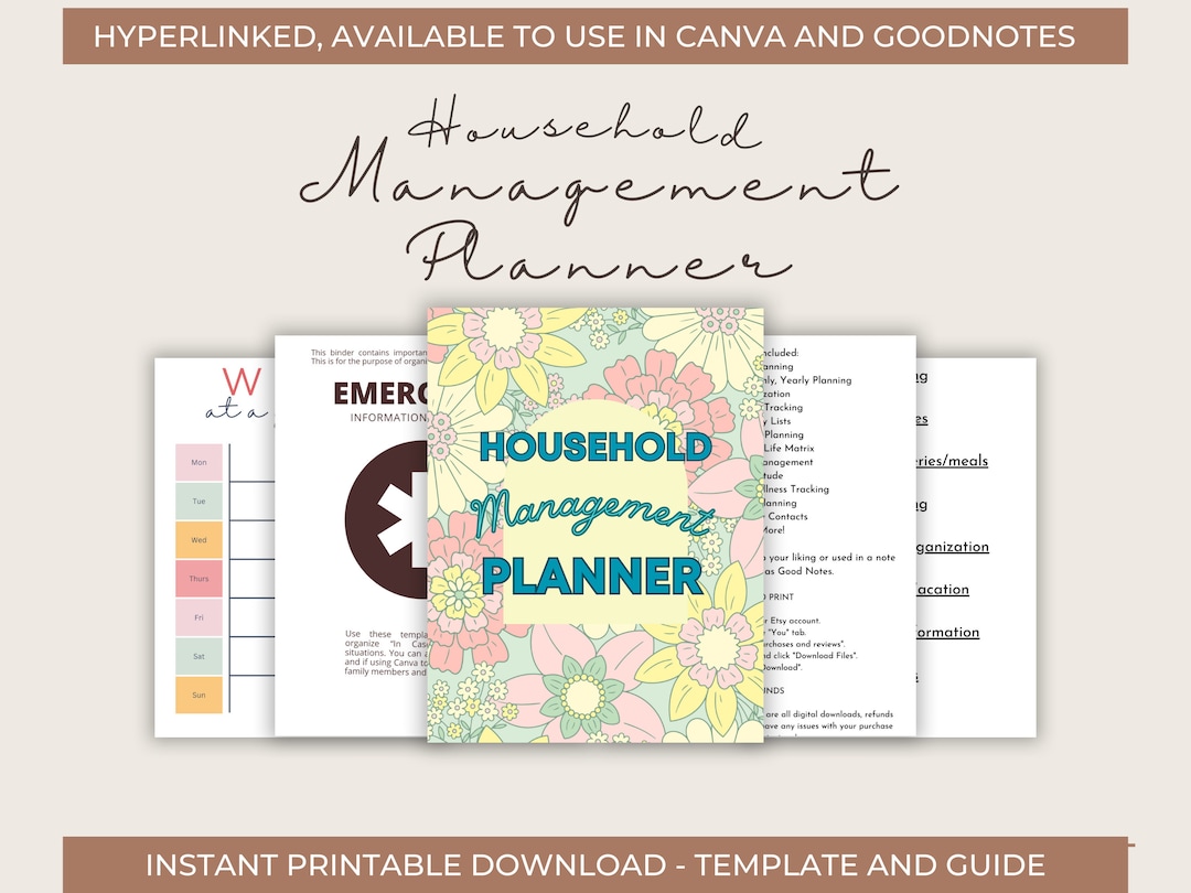 Keep Your Life Organized, Home Management Binder, Emergency Binder ...
