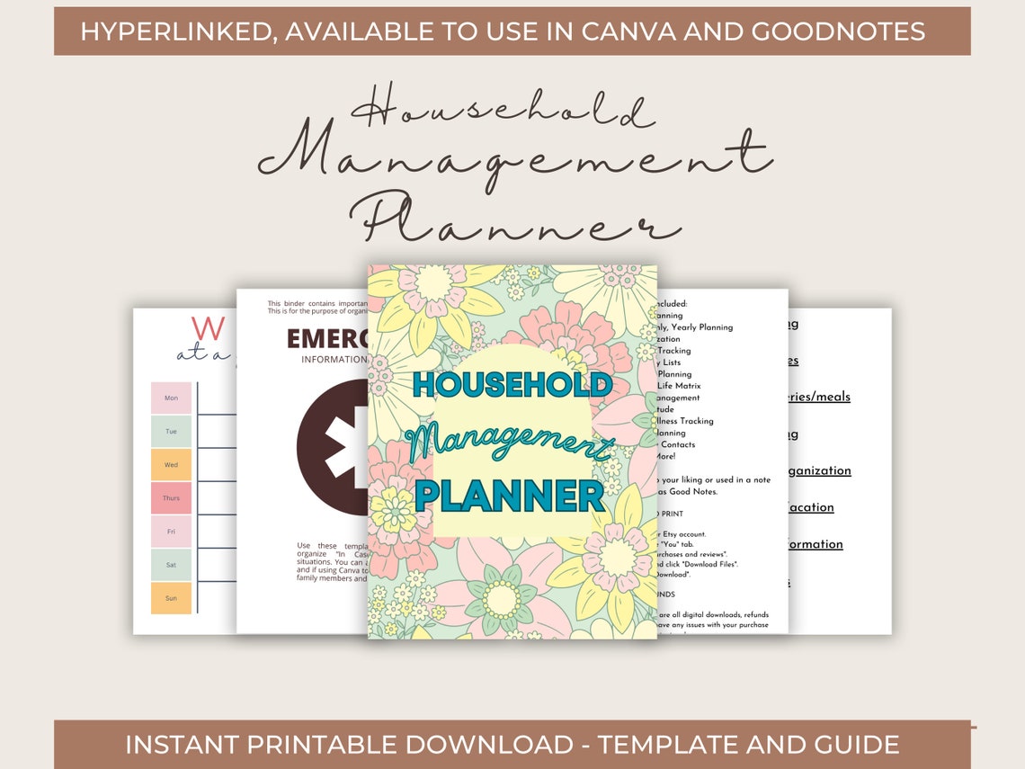 Keep Your Life Organized, Home Management Binder, Emergency Binder ...
