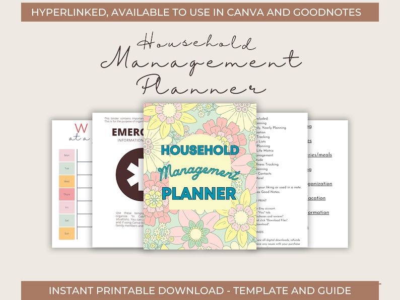 Keep Your Life Organized, Home Management Binder, Emergency Binder ...