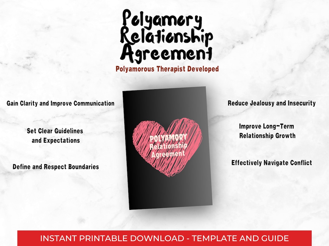 Polyamory Relationship Agreement Comprehensive Guide Workbook Conflict ...