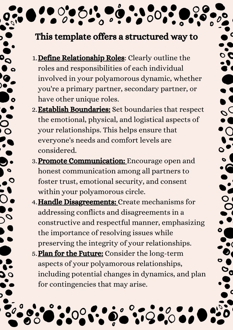 Beginners Guide: Polyamory Relationship Agreement Digital Download ...
