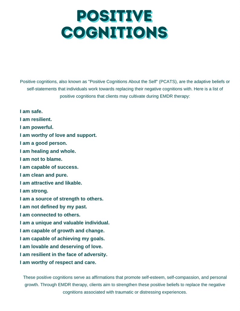 EMDR Phase 1 Digital Download Therapist Worksheet Counseling Template ...