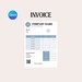 Basic Digital Invoice Canva Template With Logo, QR Code, Editable ...