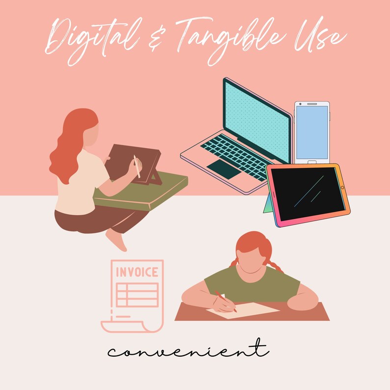 Basic Digital Invoice Canva Template With Logo, QR Code, Editable ...