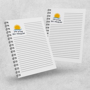 Printable Sun Sticker Lined Note Paper, Digital to Do List and Task ...