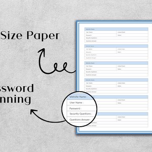 Password Organizer Spreadsheet Template With Printable Password List ...