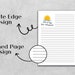 Printable Sun Sticker Lined Note Paper, Digital to Do List and Task ...