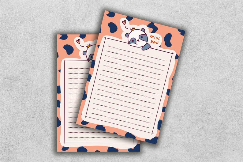 Printable Digital Note Paper SVG, Funny Digital Note JPEG, Notebook PDF ...